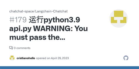 运行python39 Apipy Warning You Must Pass The Application As An Import String To Enable Reload