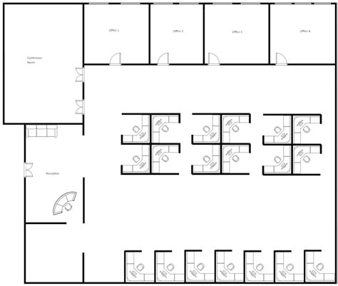 Office Cubicle Layout Templates