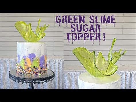 So Easy Isomalt Green Slime Concrete Halloween Cake Halloween Cake
