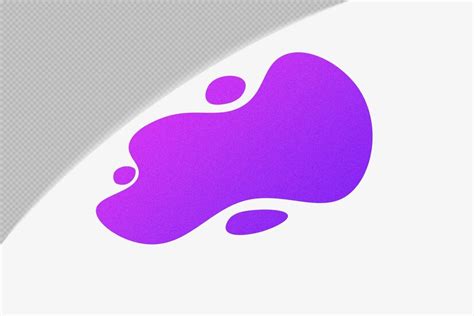 Premium Psd Abstract Shape Gradient Element With Purple Color Template Psd Png Design