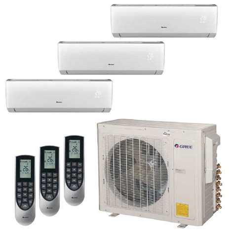 GREE Multi Zone BTU Ton Ductless Mini Split Air Conditioner With Heat Inverter