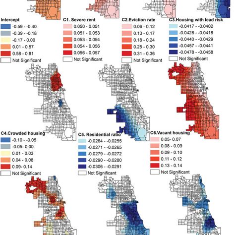 Estimates Generated By Multiscale Geographically Weighted Regression