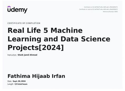 Machinelearning Datascience Predictivemodeling Fathima Hijaab Irfan