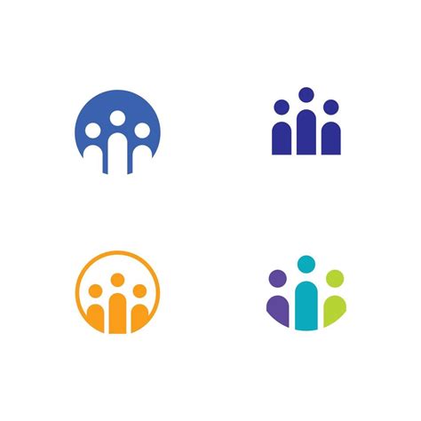 People Logo Team Succes People Work Group And Community Group