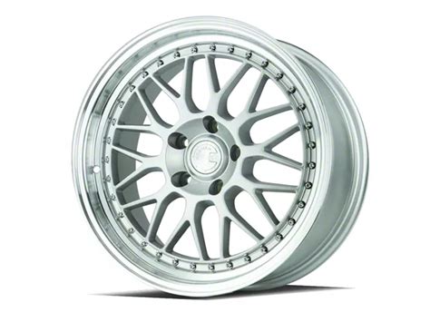 Aodhan Mustang Ah02 Silver With Machined Lip Wheel 18x85 35mm Offset