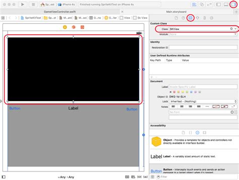 Sprite Kit Tutorial Create A Small Skview With Other Controls