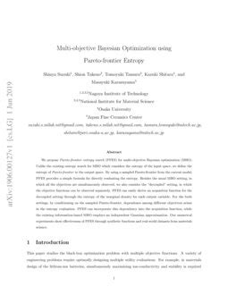 Multi Objective Bayesian Optimization Using Pareto Frontier Entropy DeepAI