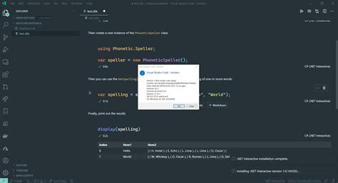 Net Interactive Notebook Visual Studio Code Insiders Github Codespaces Issue