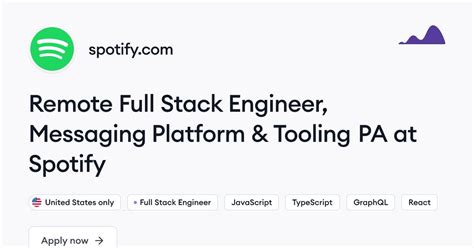 😀 Spotify Is Hiring A Remote Full Stack Engineer Messaging Platform