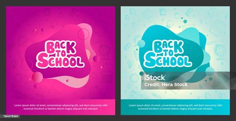 학교 정보 포스터로 돌아가기 전단지 잡지 포스터 책 표지 배너의 교육 템플릿 광고에 대한 스톡 벡터 아트 및 기타 이미지 광고 교육 등 Istock