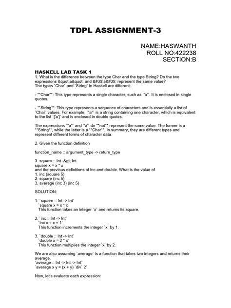Haskell Pdf Boolean Data Type Integer Computer Science