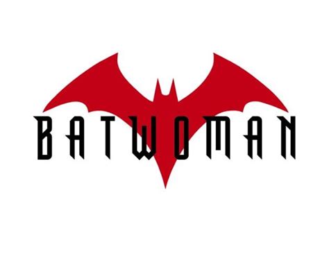 Batwoman Logo Black And Red On White Background