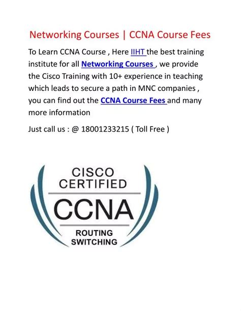PPT Cisco Training Networking Courses CCNA Course Fees PowerPoint Presentation ID 7924251