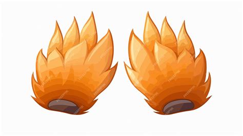 Fox Paw Print Vector Illustration Premium Ai Generated Vector