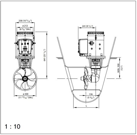 Vetus Bow22024d Electric Bow Thruster 220kgf Instruction Manual Manuals