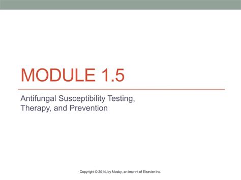 SOLUTION Antifungal Susceptibility Testing Therapy And Prevention Ppt Studypool