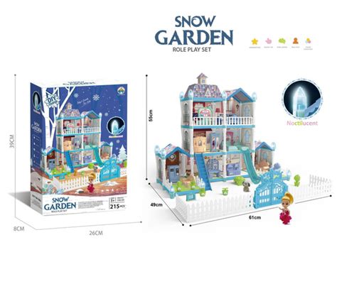 Домик кукольный Девочки играют в игрушечный домик в замке принцессы большая вилла хижина