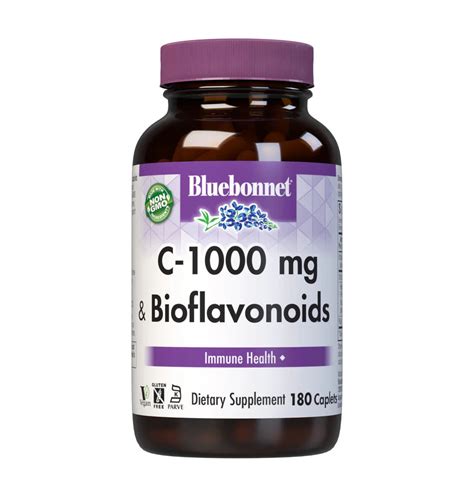 Vitamin C 1000 Mg Plus Bioflavonoids 180 Caplets Natures Garden Of
