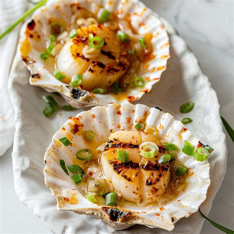 Ginger And Scallion Scallop Halfshell Mr Barker