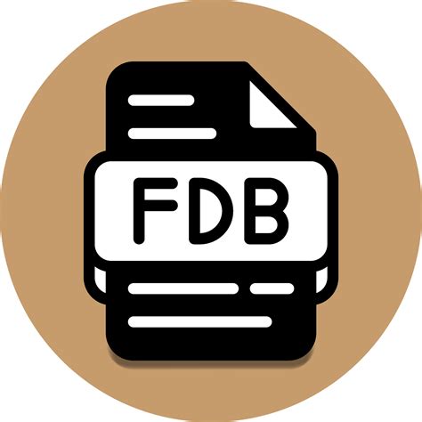 Fdb File Type Database Icon Document Files And Format Extension Symbol