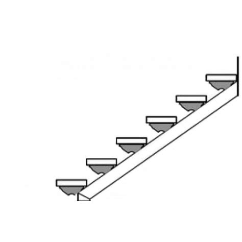 6 Step Hdg Stringer Pair Bolt Down Steel Stair Stringer Pairs Bolt Down Steps And