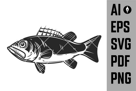 Sea Bass Icon Perch Illustration Design Element 1660364