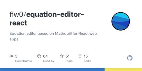 Github Flw0equation Editor React Equation Editor Based On Mathquill