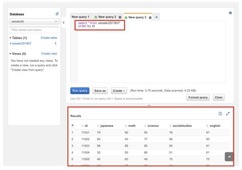 Amazon Athenaでs3上のファイルにsqlアクセスしてみる Miso
