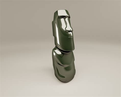 Stl File Stl 3d Printable Moai Chess Set Pieces Model・3d Printing Idea