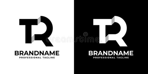 Letter Tr Or Rt Monogram Logo Stock Illustration Illustration Of