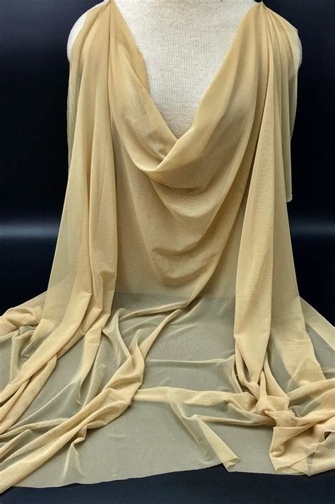 Dark Nude Stretch Mesh Mesh Fabric Nude Mesh Material Sheer Fabric