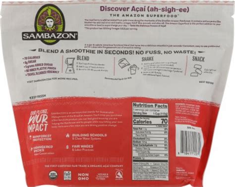 Sambazon® Mixed Berries And Acai Smoothie Cubes 20 Oz Kroger