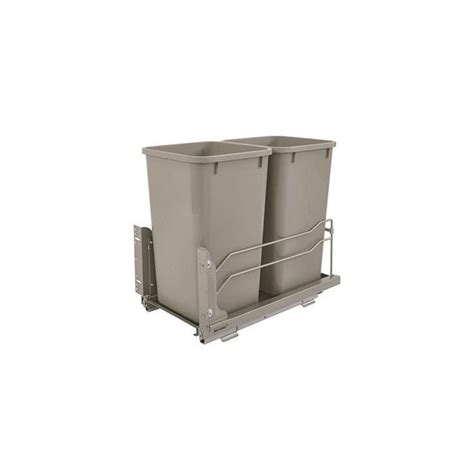 Rev A Shelf WC Box Polymer Double Pull Out Waste Container
