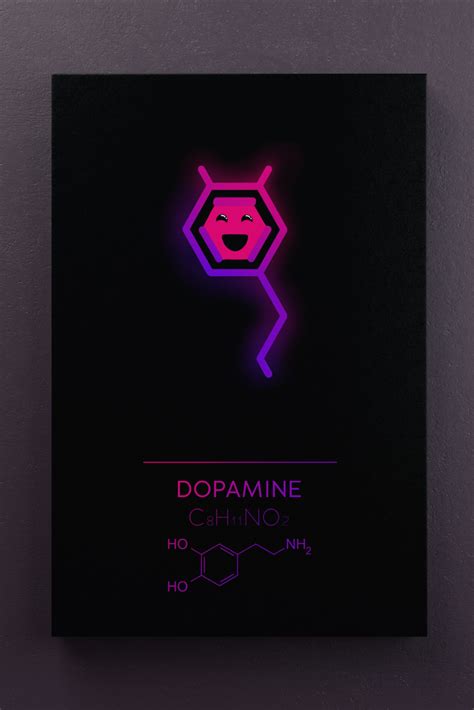 Neon Dopamine Poster Picture Metal Print Paint By Leo Barone