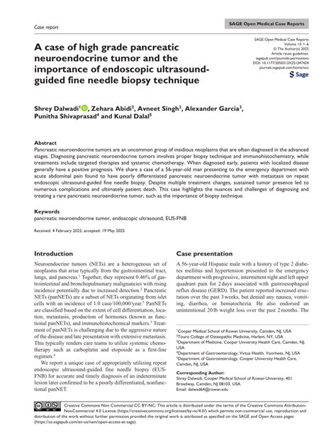 Pdf A Case Of High Grade Pancreatic Neuroendocrine Tumor And The