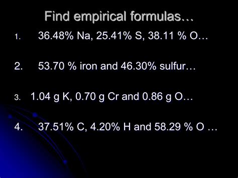 Ppt Determining Empirical Formula Powerpoint Presentation Free