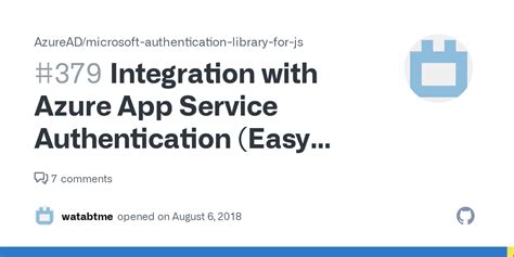 Integration With Azure App Service Authentication Easy Auth · Issue