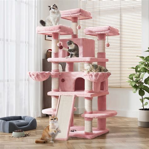 Amolife Xl 68 Inch Extra Tall Cat Condo Tower With Scratching Posts