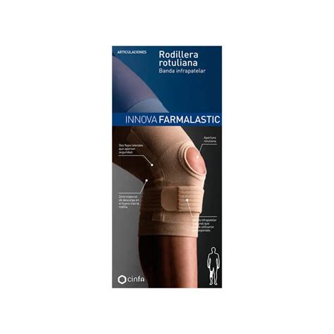 Rodillera Rotuliana Con Banda Infrapatelar Talla M De Farmalastic