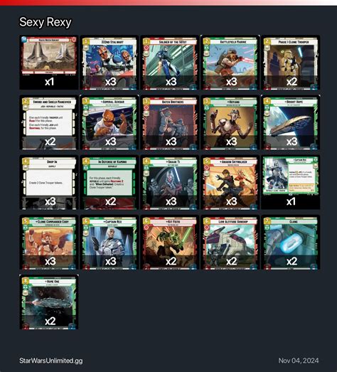 Sexy Rexy Starwarsunlimitedgg