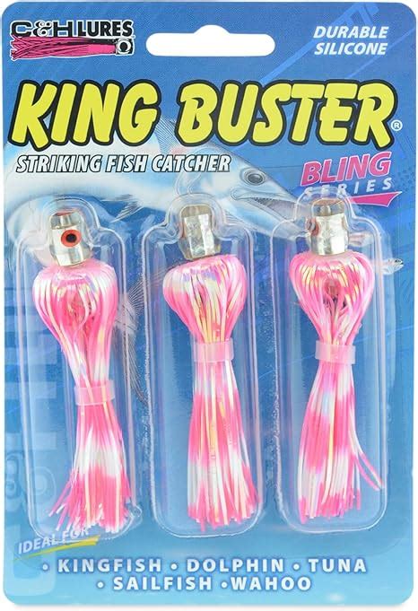 Candh King Buster Bling Series Lure Pink White Skirt 3 Pc