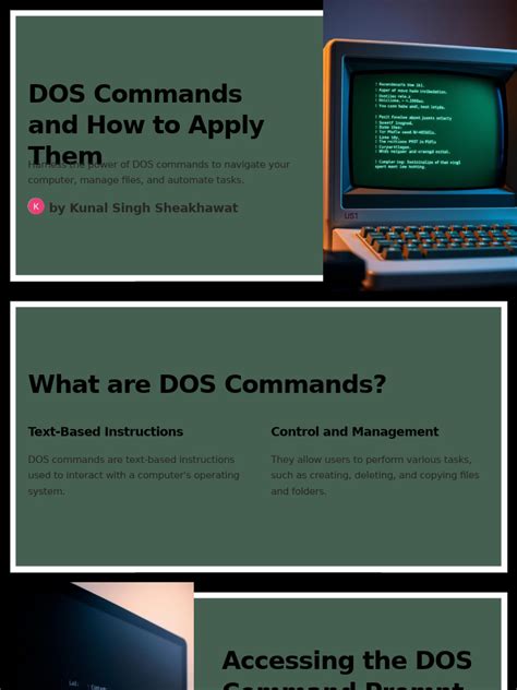Mastering Dos Commands For File Management Pdf Computer File