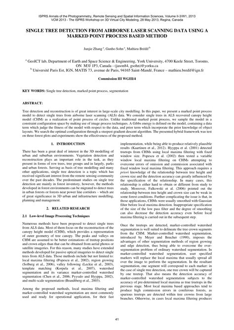 Pdf Single Tree Detection From Airborne Laser Scanning Data Using A