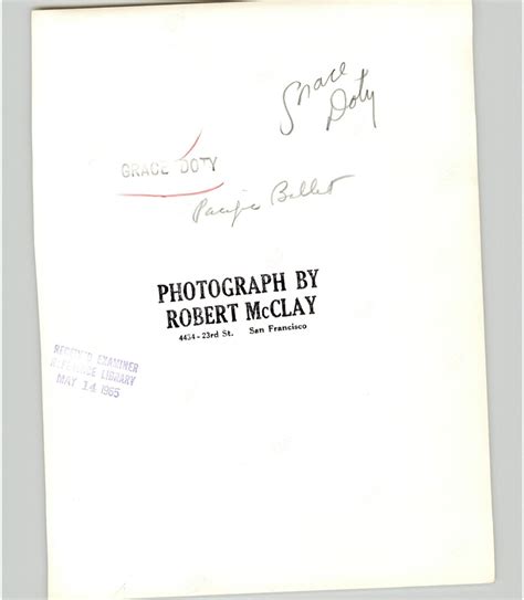 Pacific Ballet Dancer Grace Doty In San Francisco 1965 Press Photo