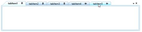 Pin And Unpin Tabitems In Wpf Tabcontrol Control Syncfusion