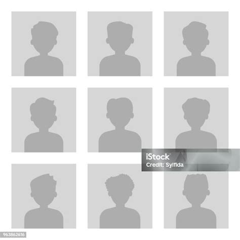 아바타 프로필 사진 아이콘의 집합입니다 초상화 남자입니다 벡터 일러스트 레이 션 검은색에 대한 스톡 벡터 아트 및 기타 이미지 검은색 공란 남성 Istock