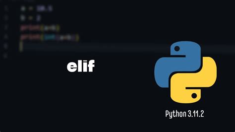 Python Tutorial ELIF Keyword In Python And Membership Operator YouTube