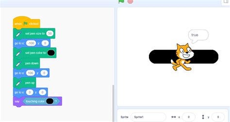 why can t touching color detect pen discuss scratch
