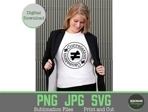 Correlation Is Not Causation Svg Science Teacher T Etsy