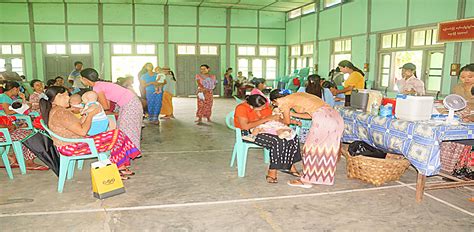မဘိမ်းမြို့နယ်တွင် မွေးကင်းစမှအသက်တစ်နှစ်ခွဲအောက် ကလေးငယ်များအား ပုံမှန်ကာကွယ်ဆေးထိုးနှံ တိုက်က
